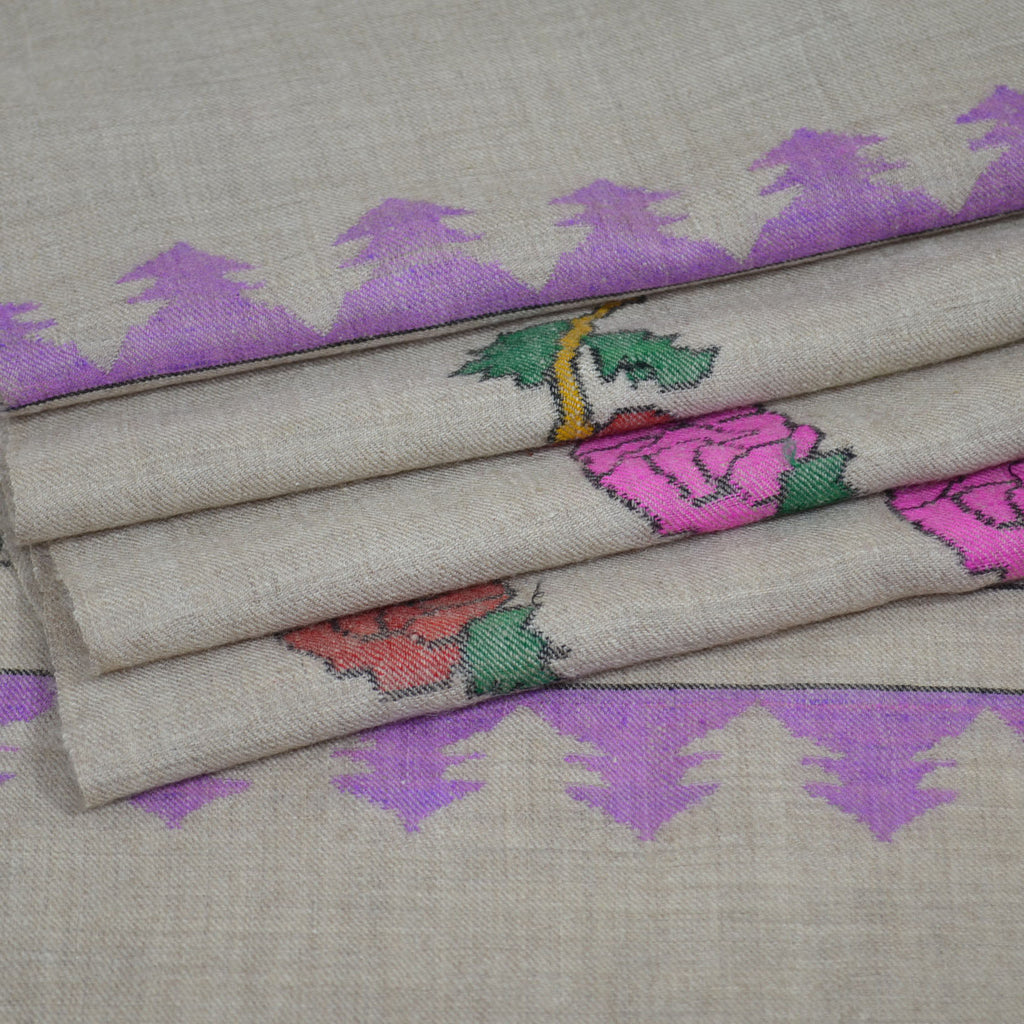 Natural Kani Kashmir Motif Shawl – purekashmir.com